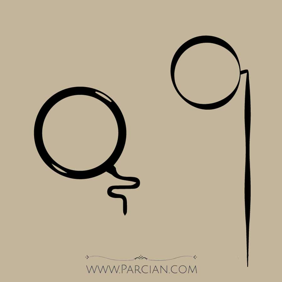 فایل لایه باز آیکن عینک تک چشمی | پارشن