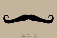 وکتور سیبیل کارتونی | وکتور سبیل مردانه | پارشن