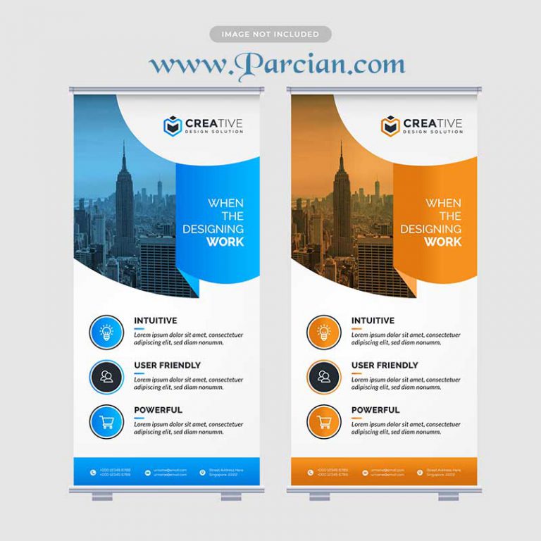 وکتور بنر ایستاده وکتور بنر عمودی فایل بنر ایستاده آماده دانلود بنرهای ...